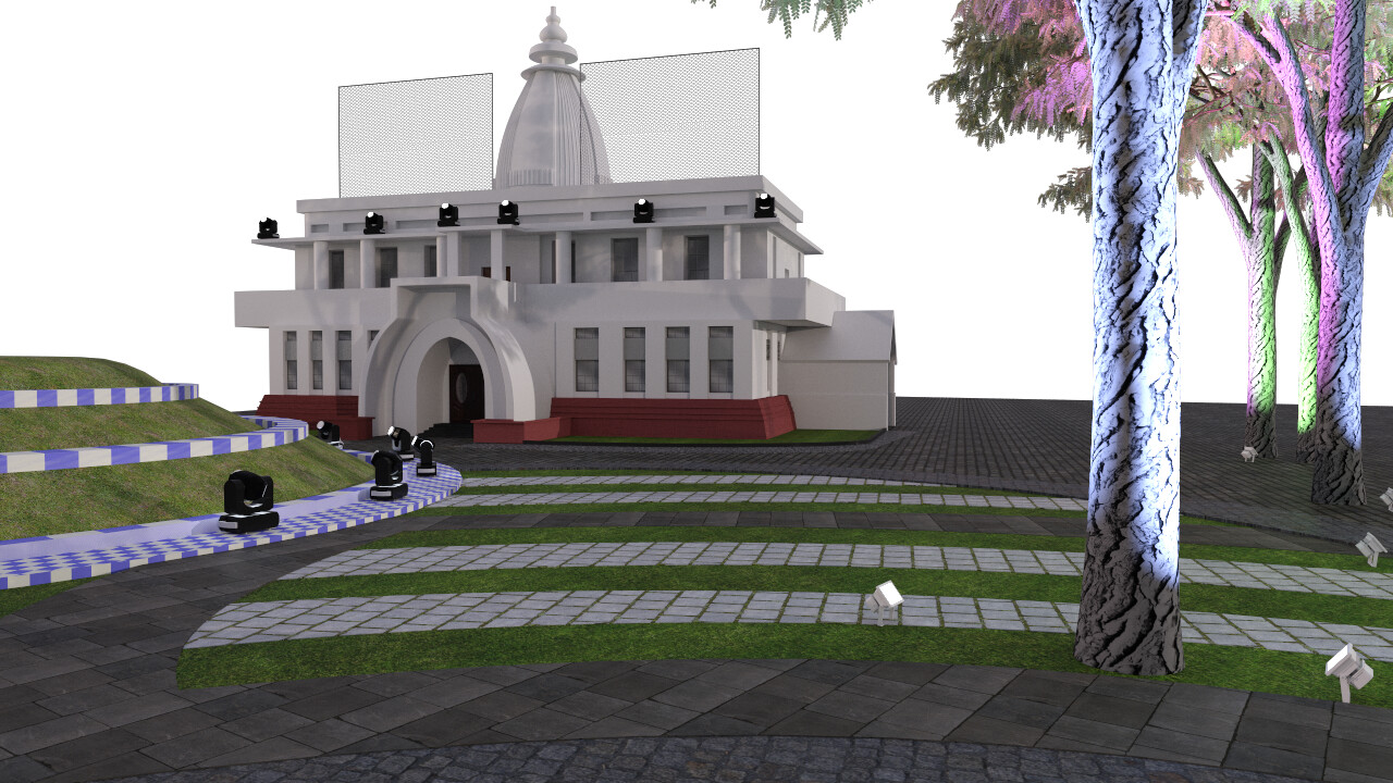 ArtStation - Architectural {Gandhi Mandap }