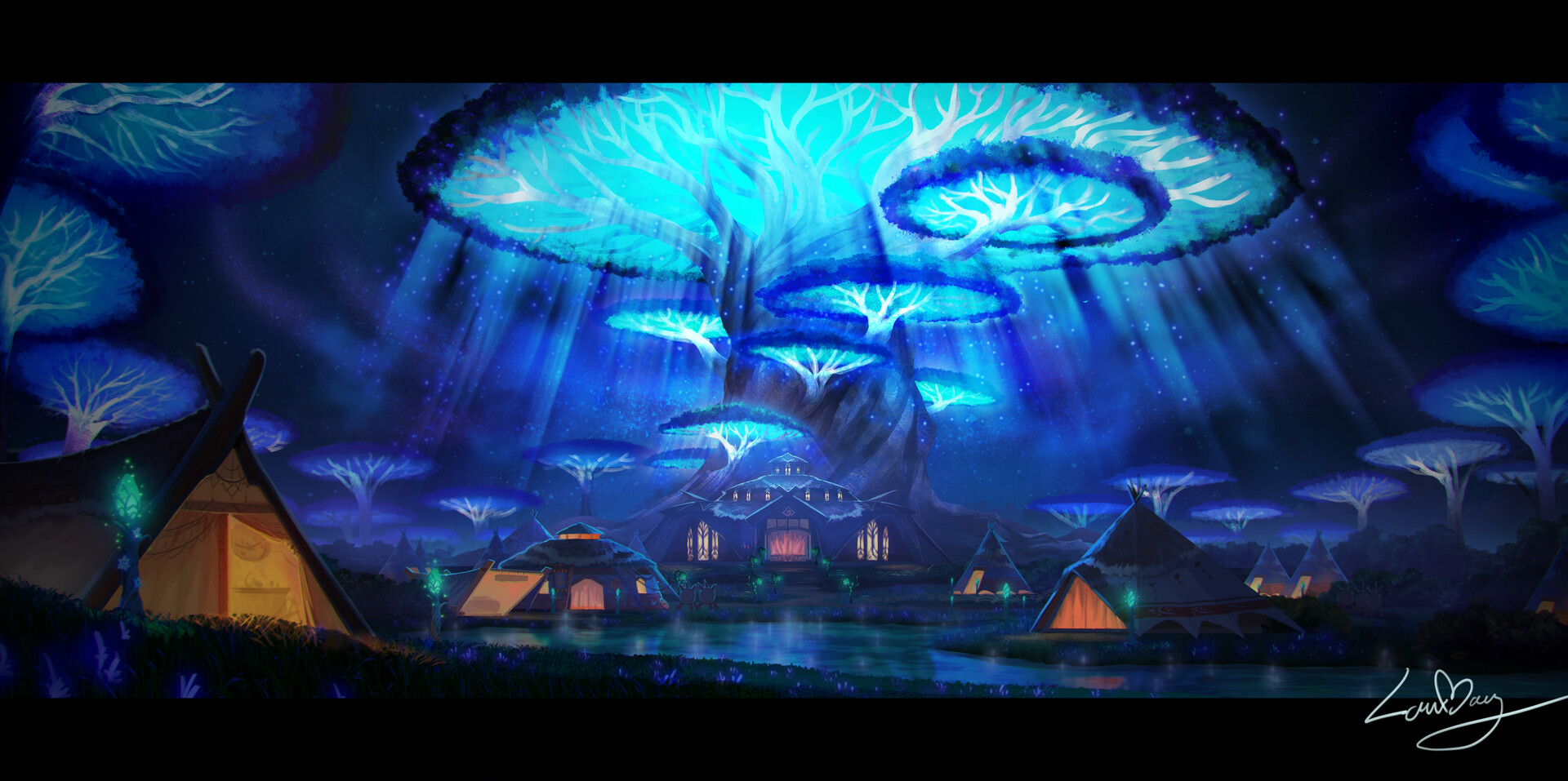 ArtStation - Black elf forest