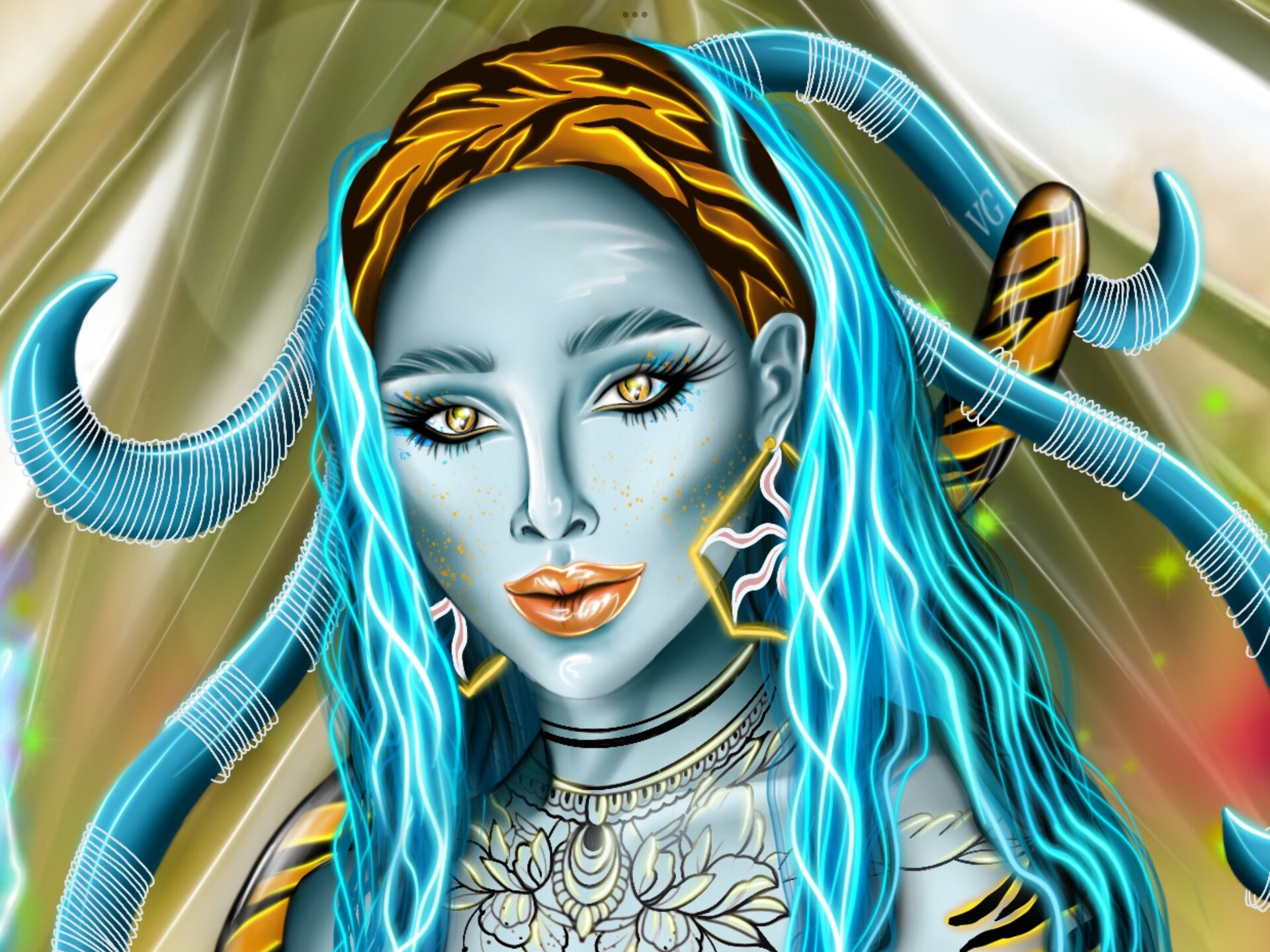 Veronika - Blue Tiger Woman 2022
