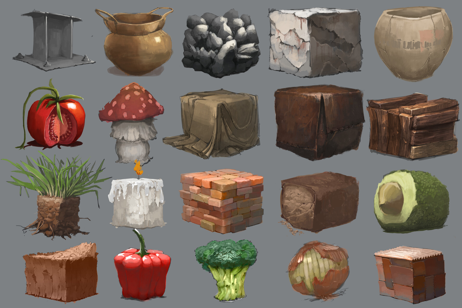 ArtStation - Material Painting Study