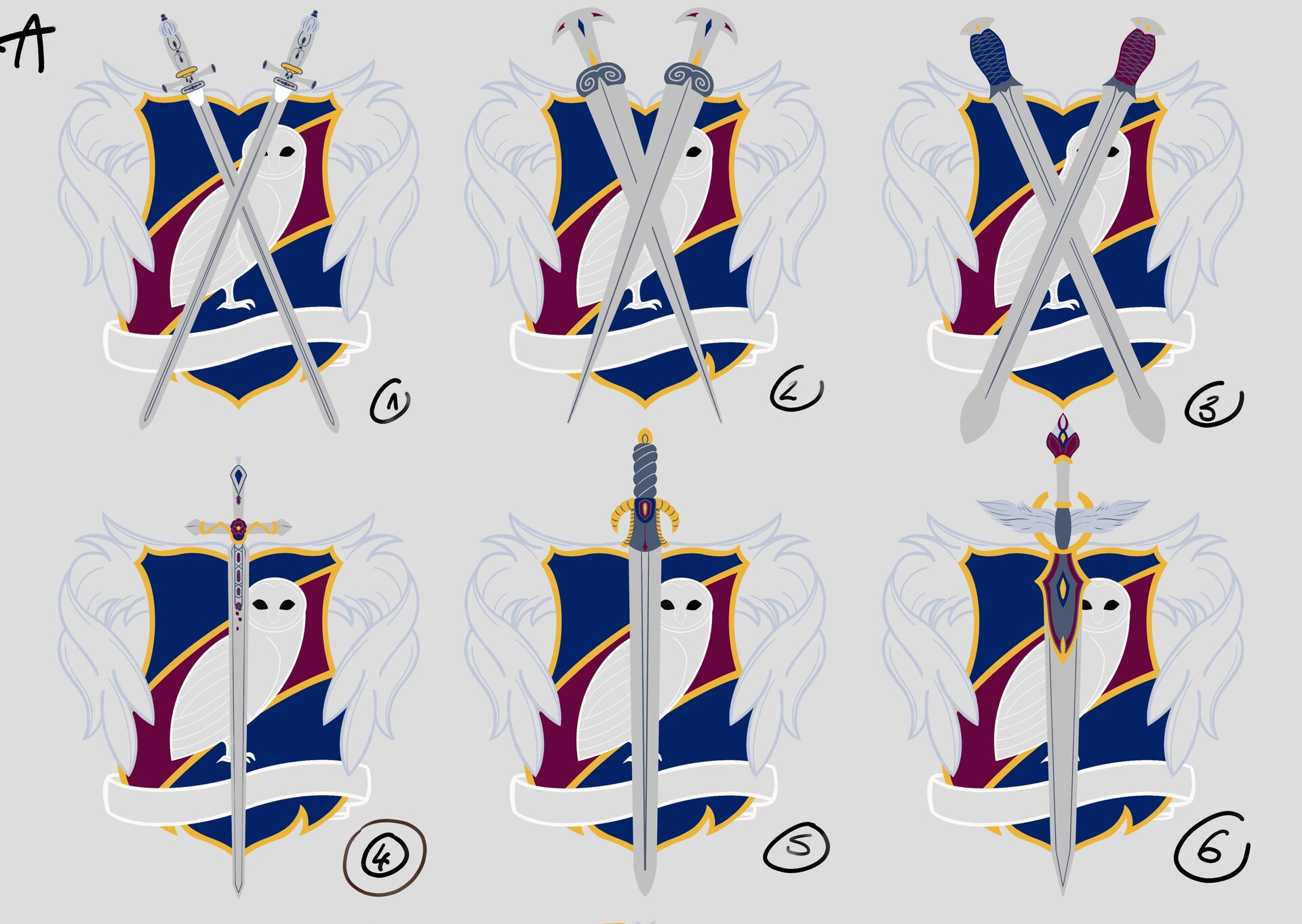 Mia Abboud - Alternate Fantasy Family Crest design