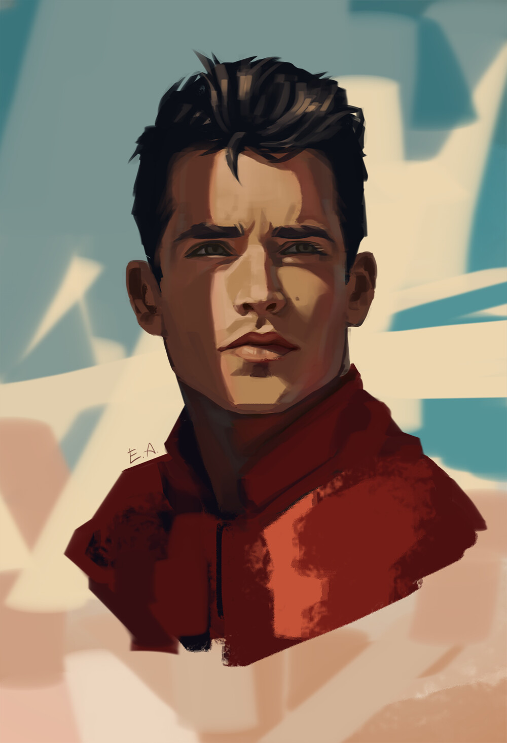 ArtStation - Portrait. Charles Leclerc