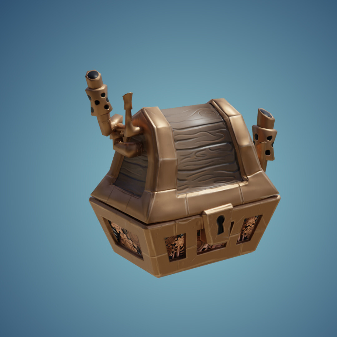 ArtStation - Stylized Chest - Low Poly