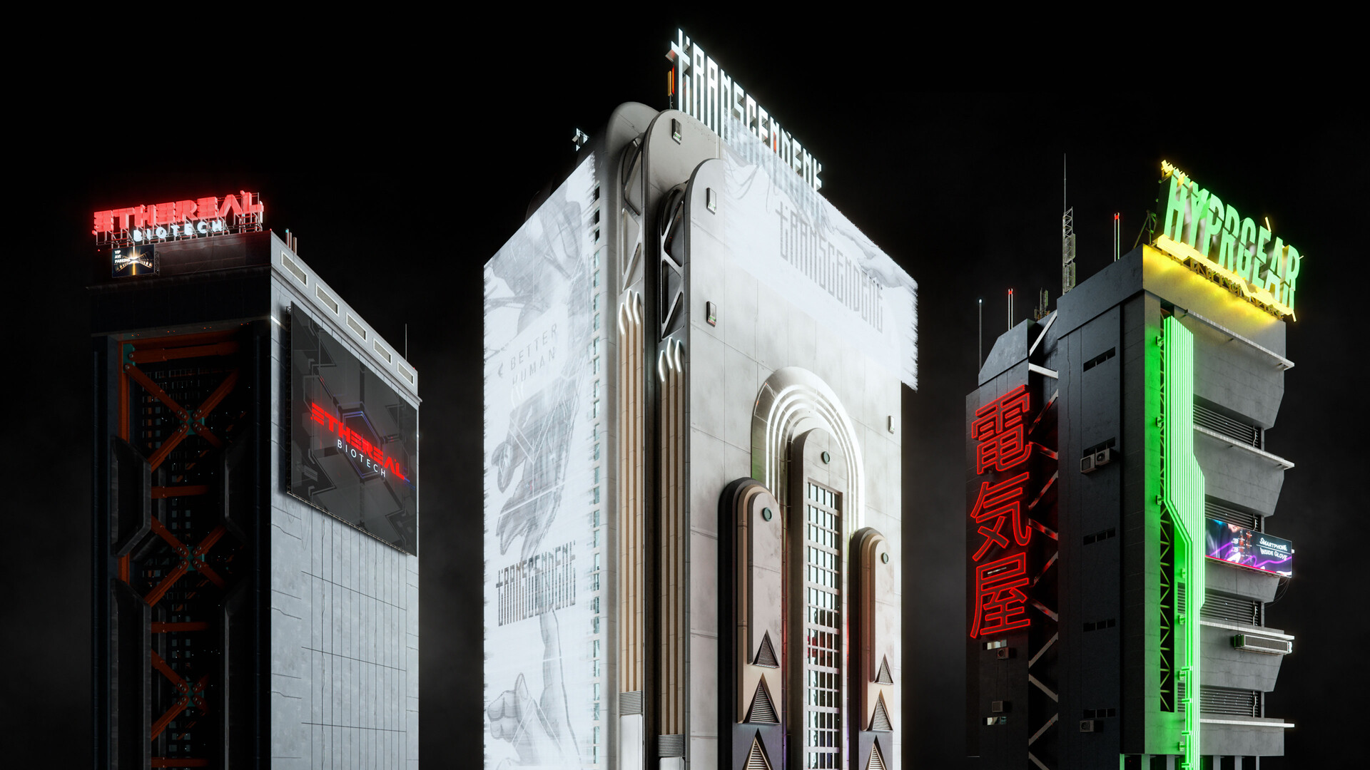 KitBash3D - CYBERPUNK - 3D Asset Kit