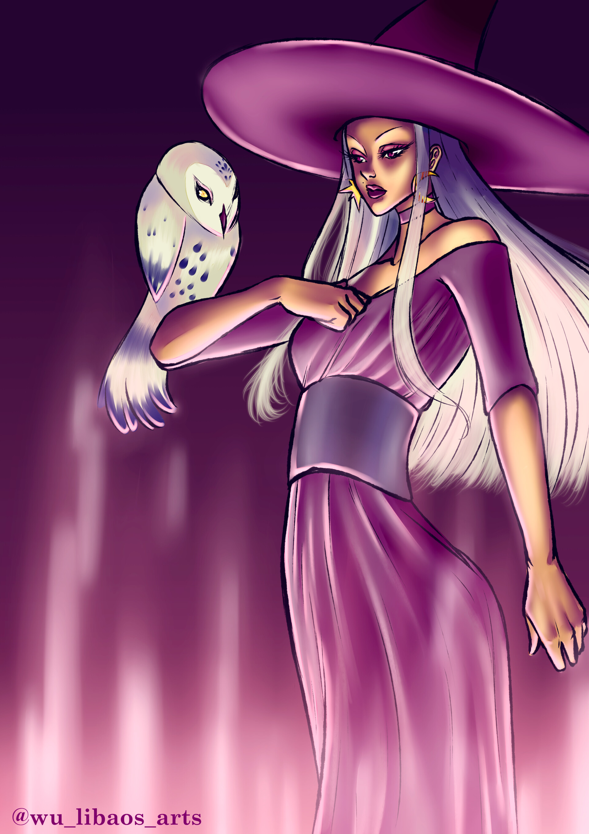 ArtStation - Witch and Owl