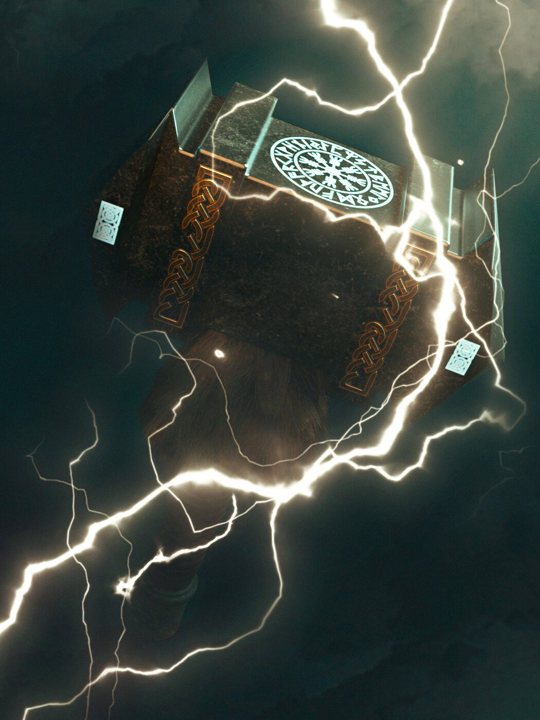 ArtStation - Mjöllnir: Stormy journey