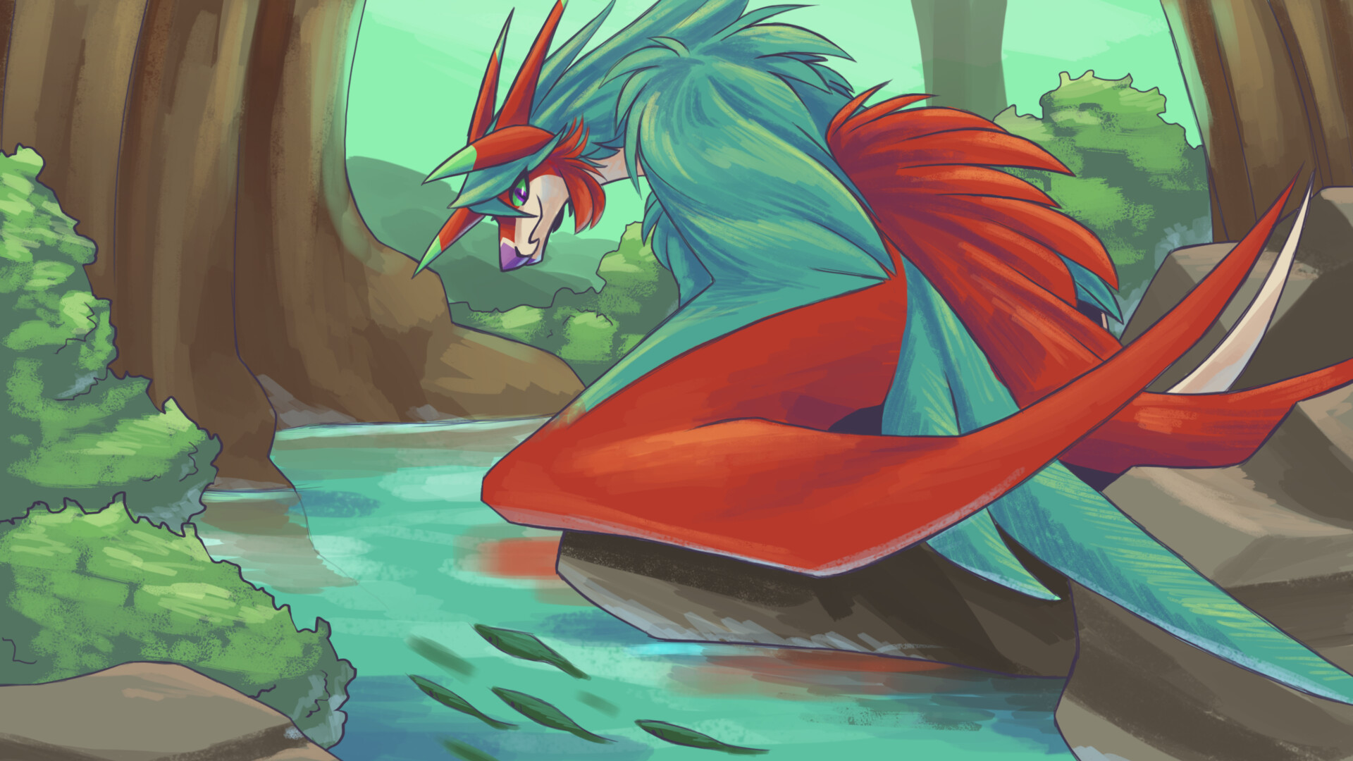 ArtStation - A pleasant stream