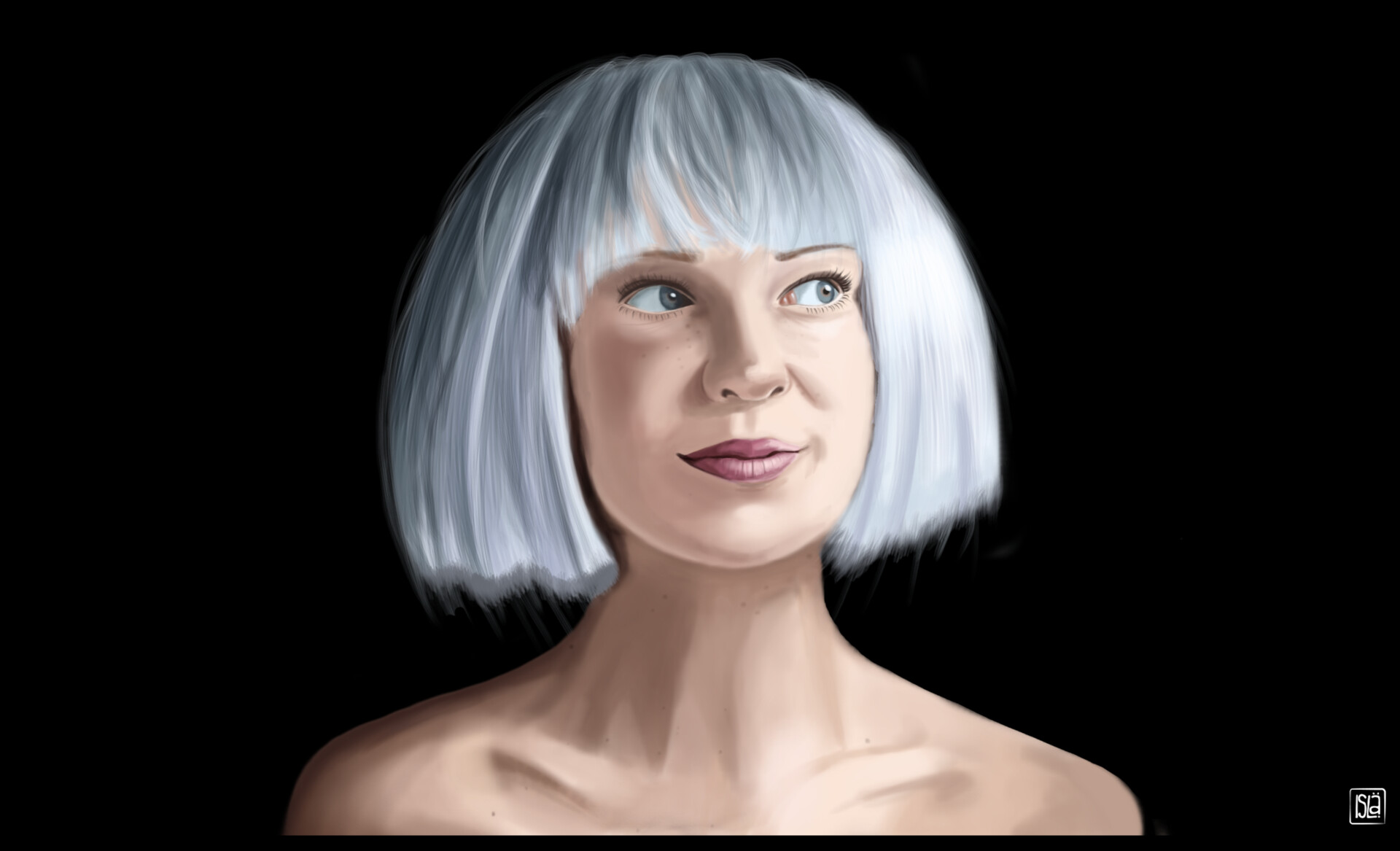 ArtStation - Sia portrait