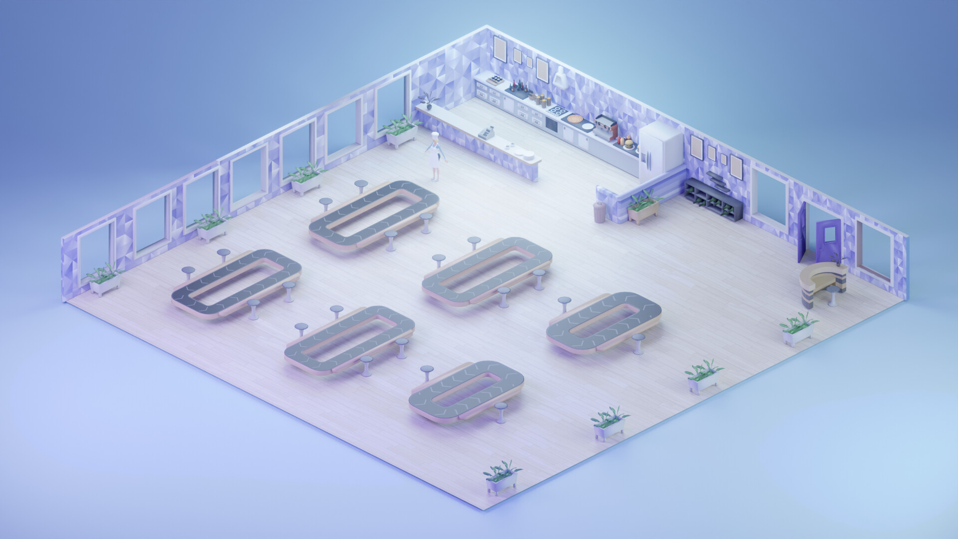 ArtStation - Idle Cafe King Restaurant