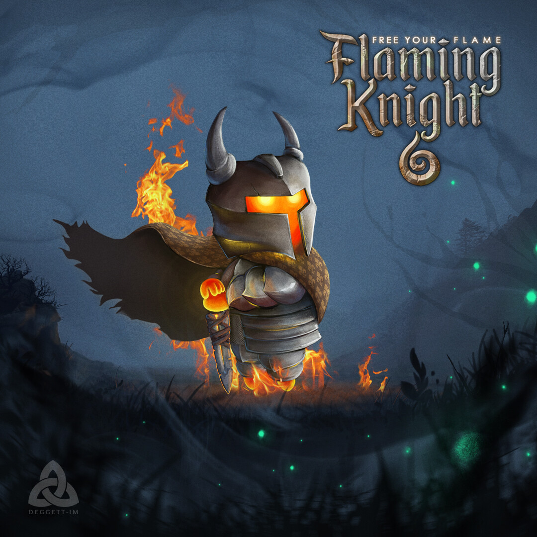 ArtStation - Flaming Knight
