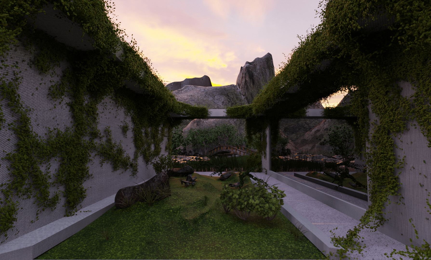 ArtStation - Garden in the nature