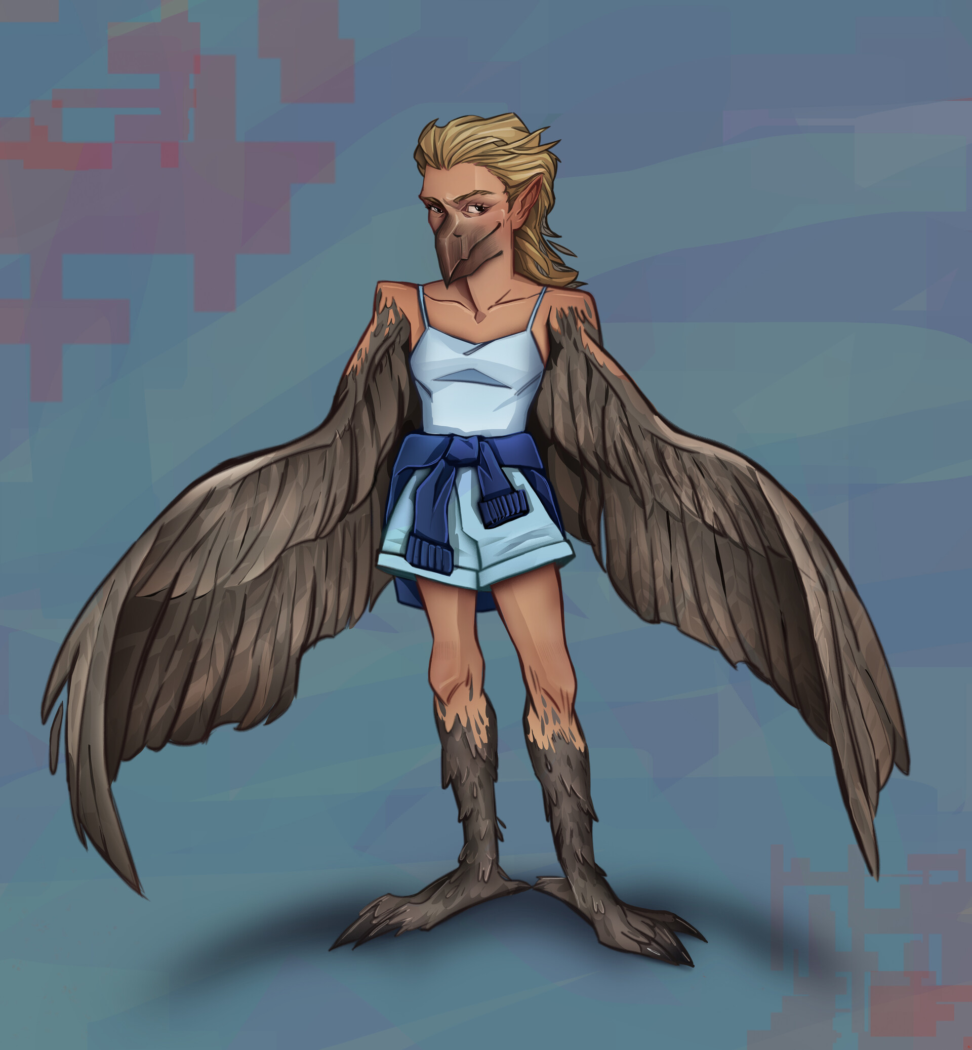 Tatiana Manuilova - OC Harpy Illustration