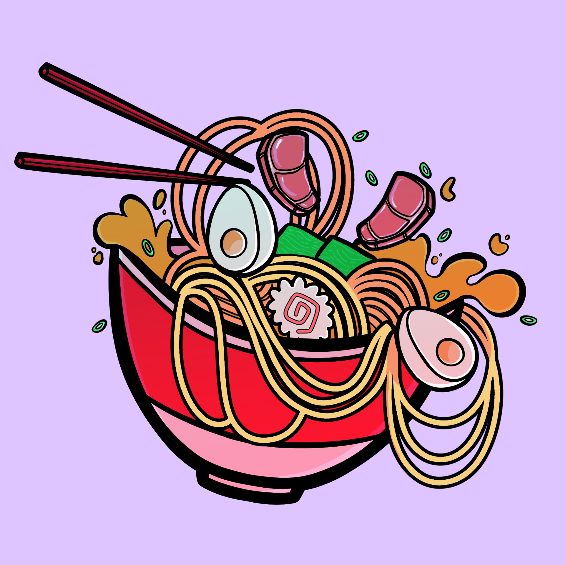 Amy Freeman - Hellmall - Food icon sketches