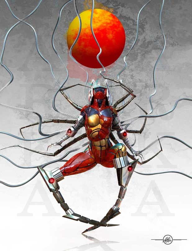 ArtStation - Spidertech Woman