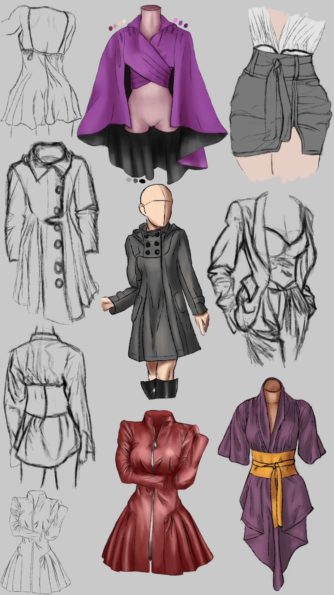 cloth drawing practice