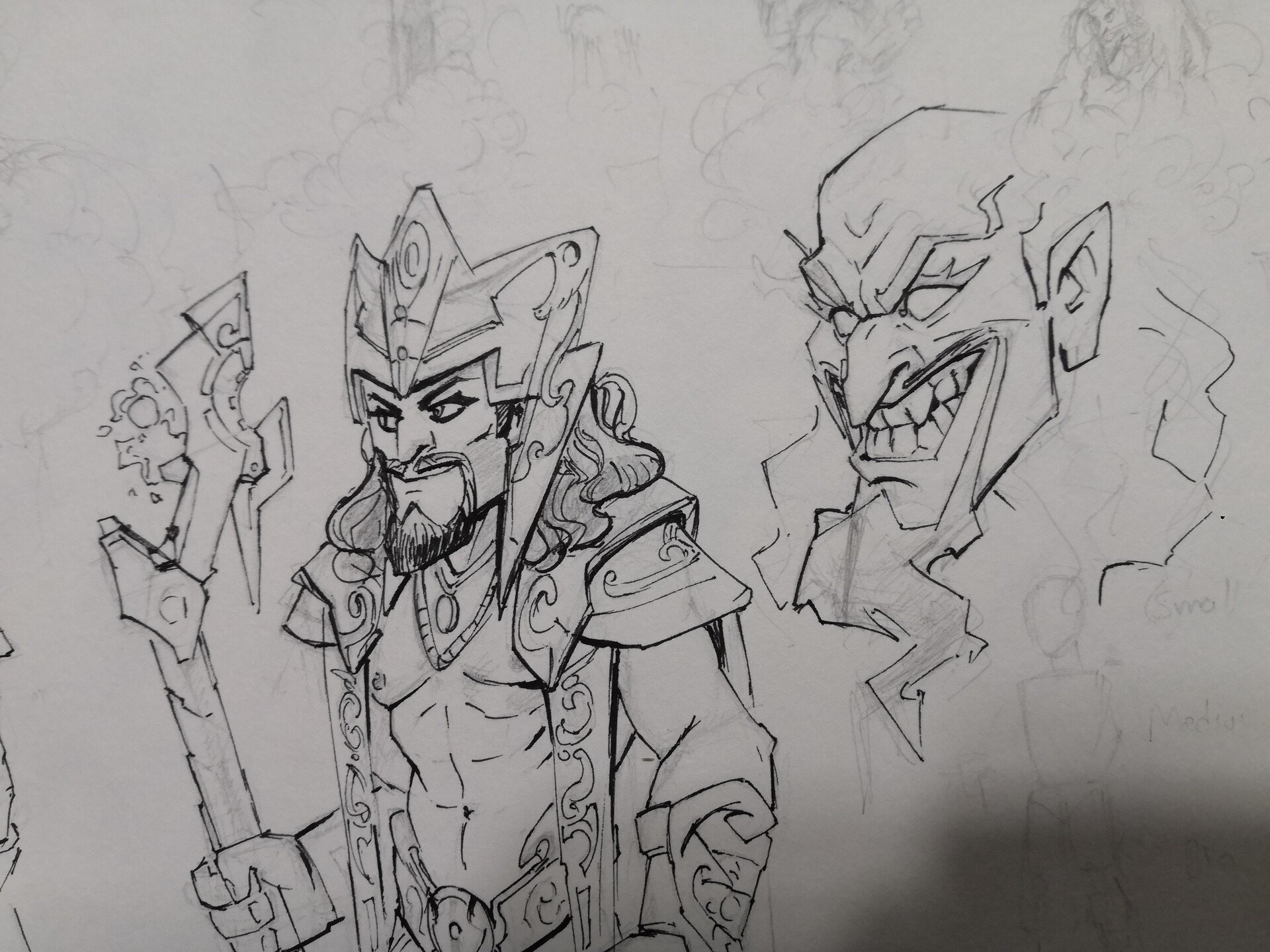 ArtStation - Thunder Demon (2d Game) Character Concept