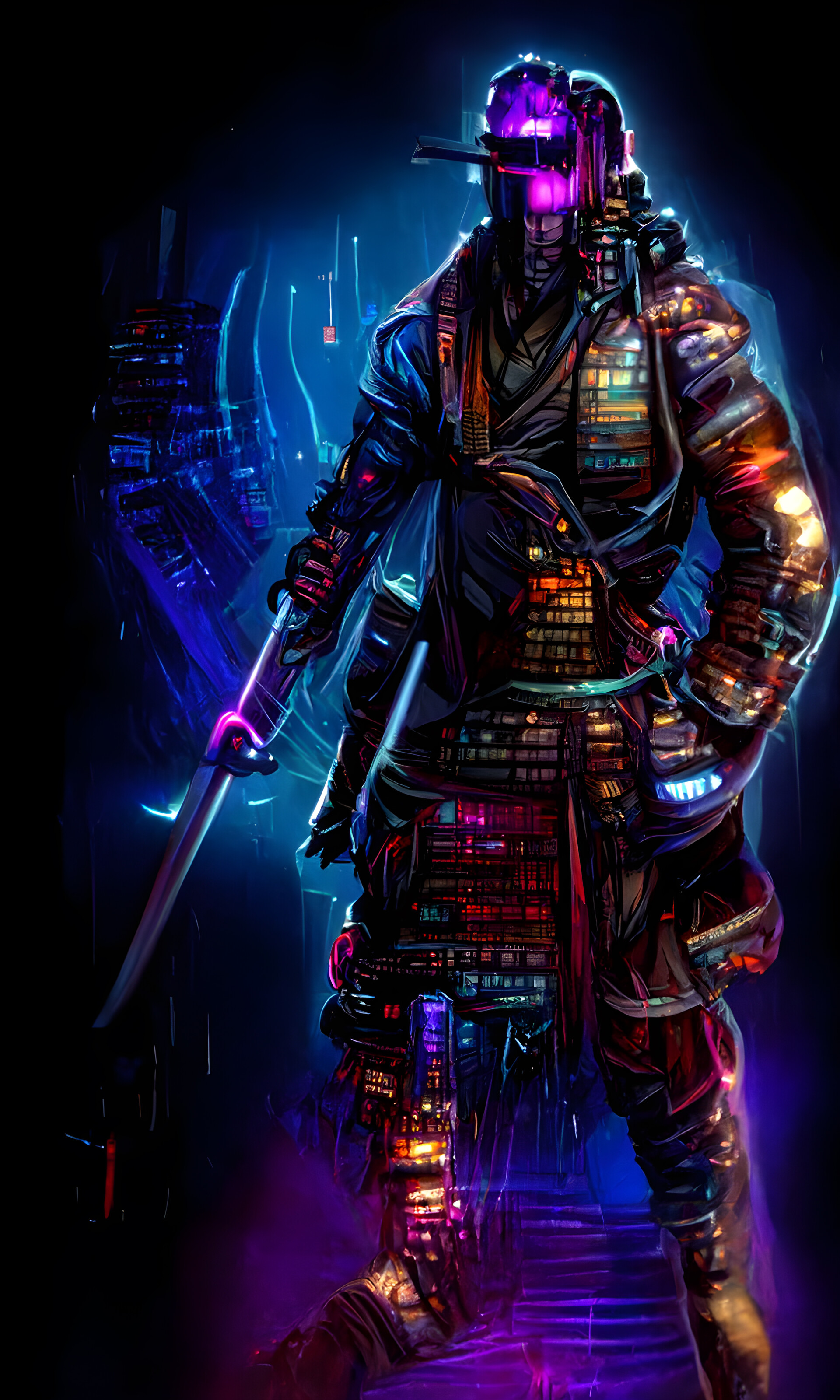 ArtStation - CYBERNETIC SAMURAI 5.0