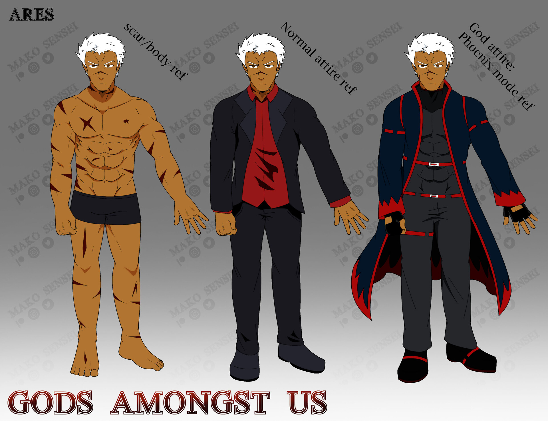 ArtStation - Ares Character sheet v1