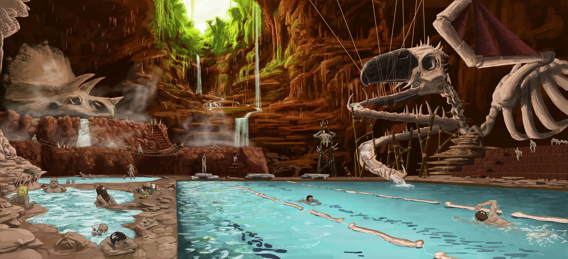 ArtStation - Prehistoric pool