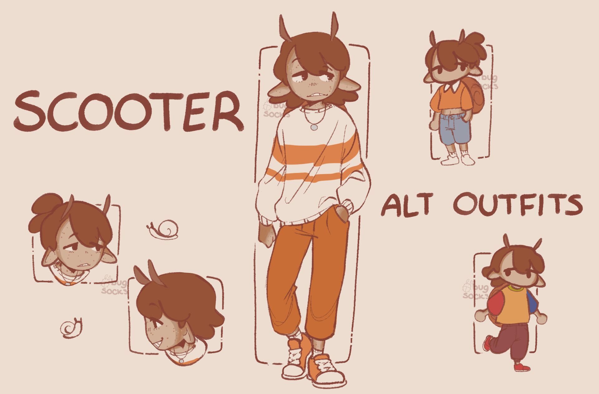 ArtStation - scooter reference sheet (OC)