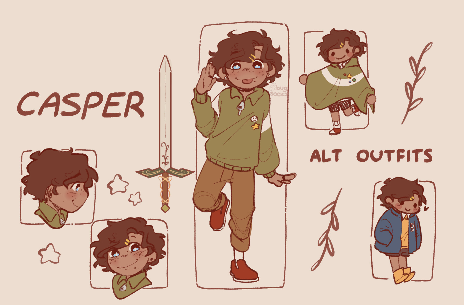 ArtStation - [OC] updated casper reference sheet