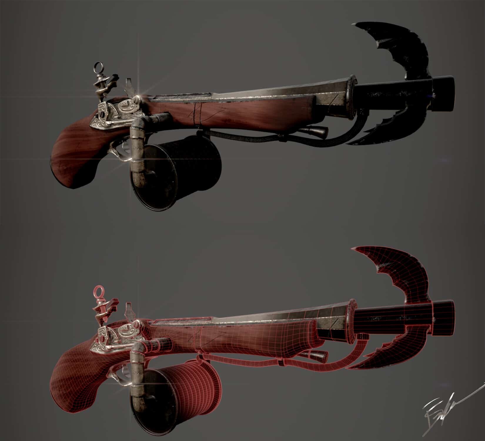 ArtStation - Pirate Batman Grappler Gun