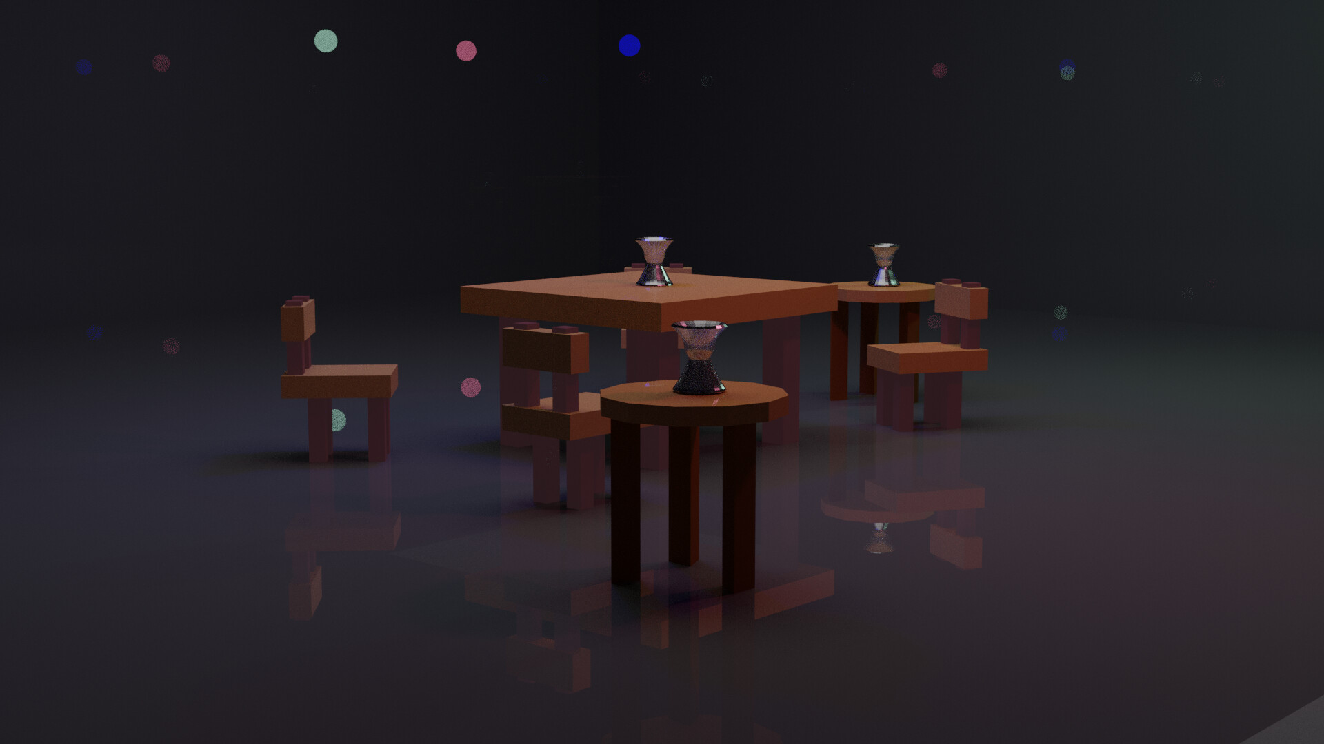 ArtStation - Low poly tables on Blender