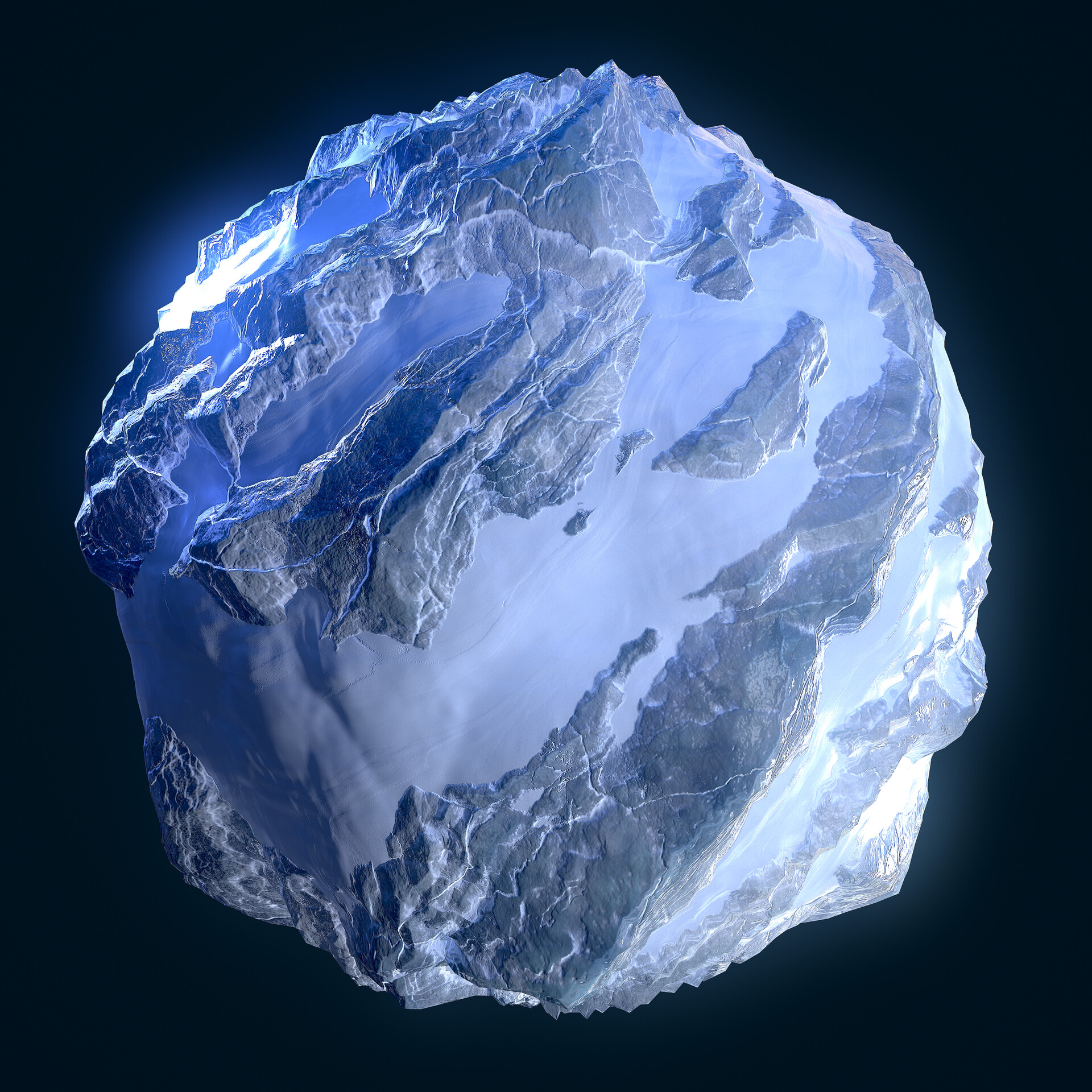 ArtStation - Snow Ice Cliff