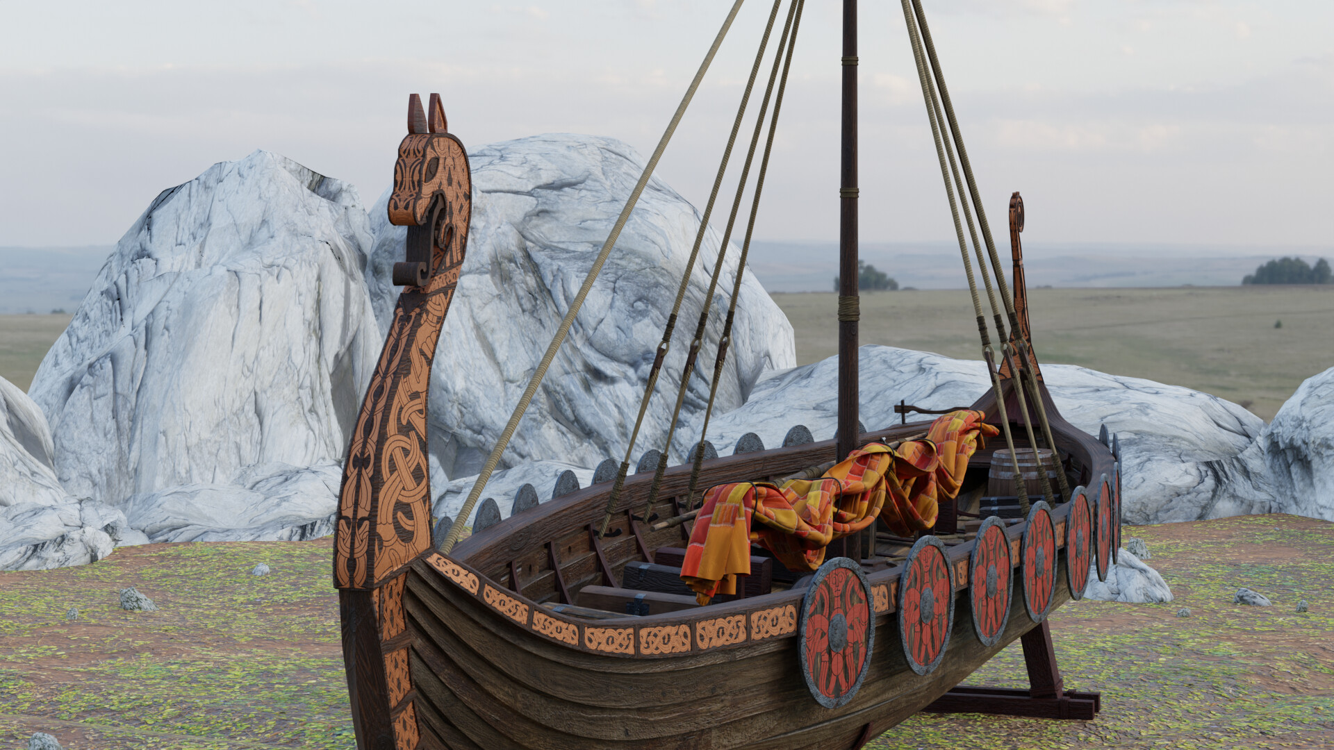 ArtStation - Viking Longship