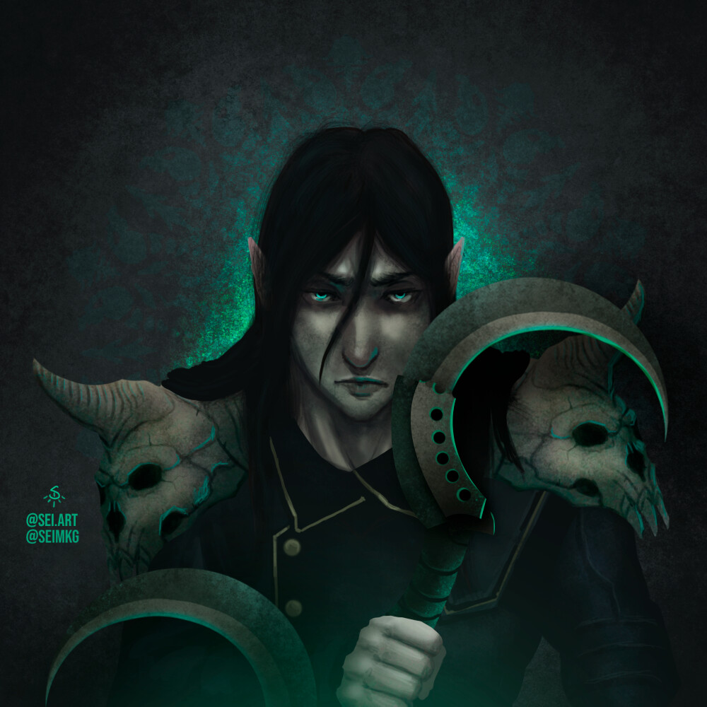 ArtStation - Elf Necromancer | Dungeons and Dragons character