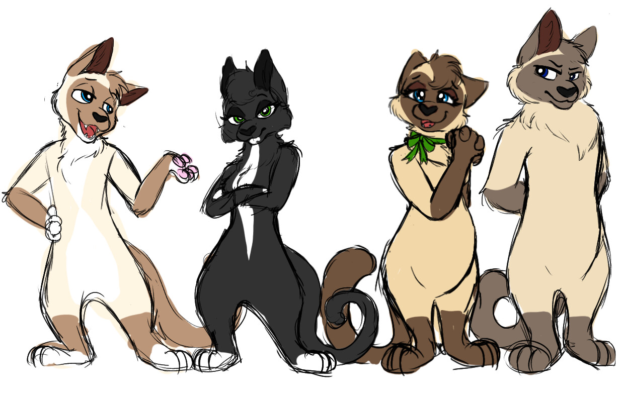 ArtStation - My Cat Family - Concept