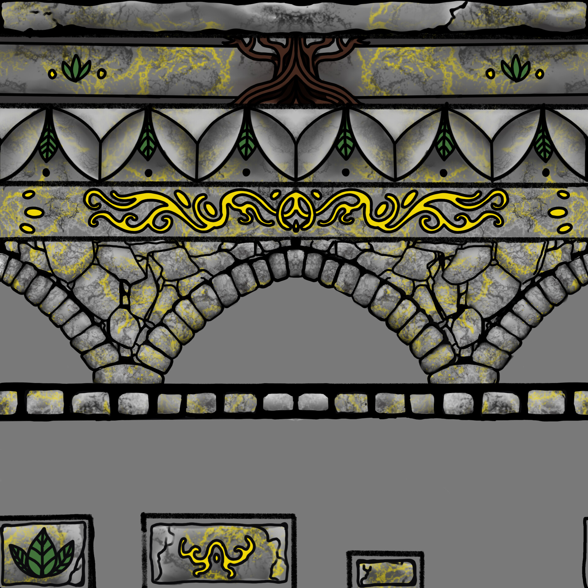 ArtStation - Trim Sheet Study