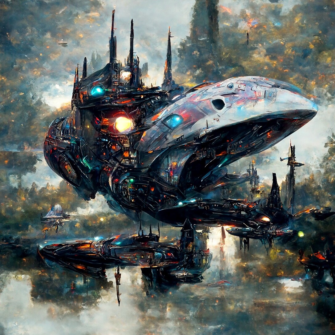 ArtStation - Cyber Spaceship