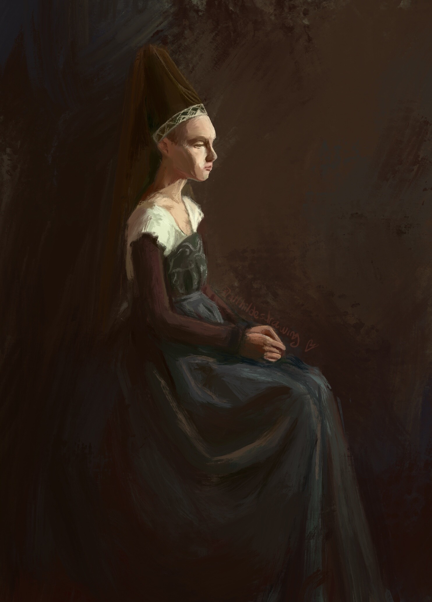 ArtStation - Medieval girl study