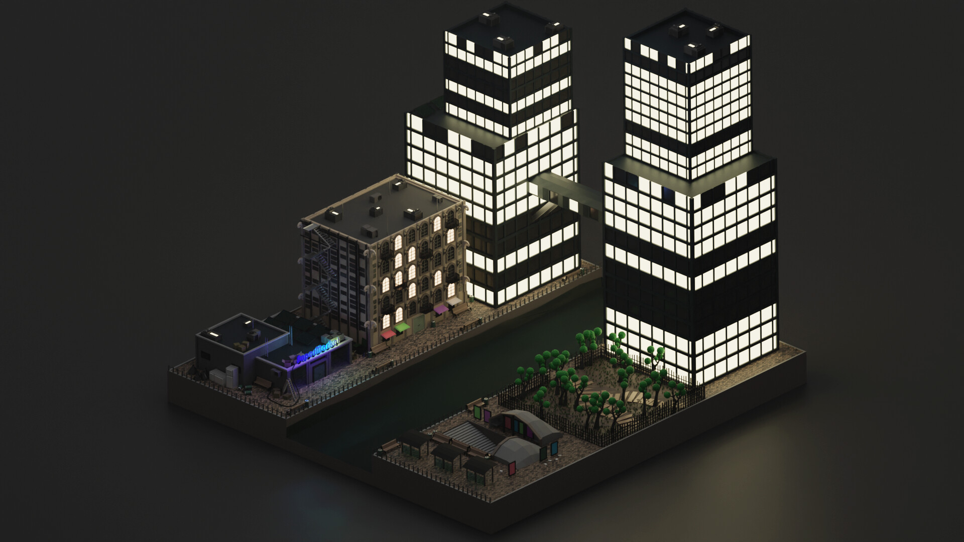 ArtStation - Small city