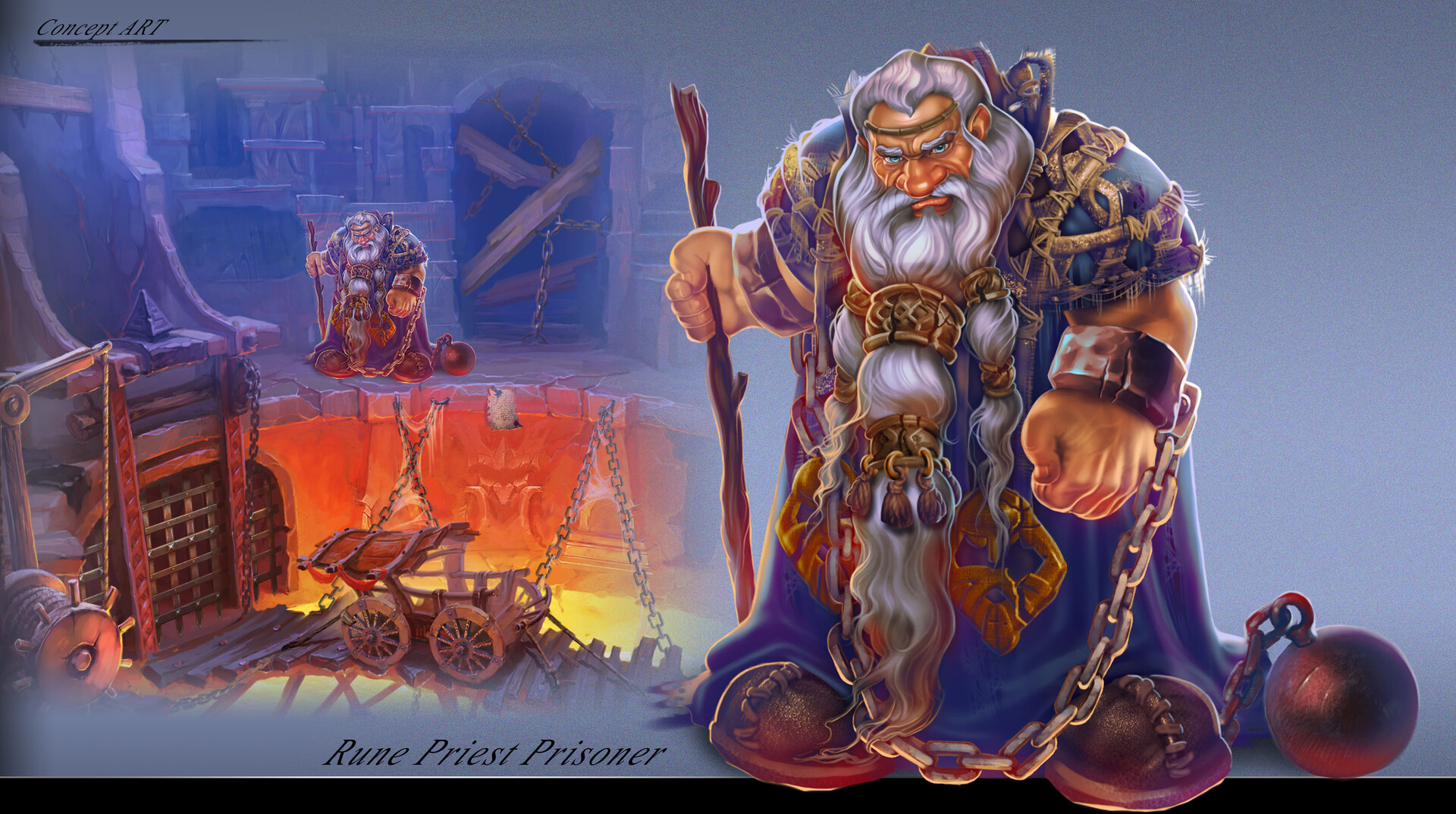 Marina Tsaregorodtseva - Rune Priest concept art