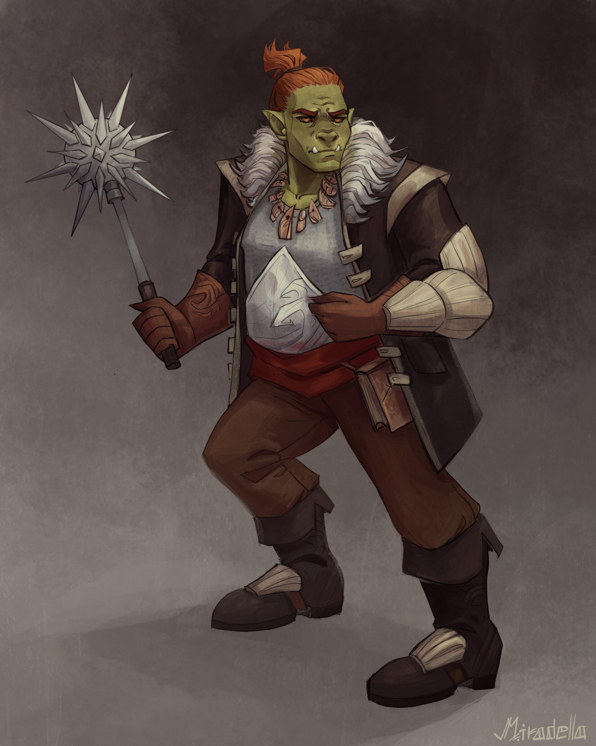 Female Orc Mage by Periwinkleimp : ImaginaryOrcs