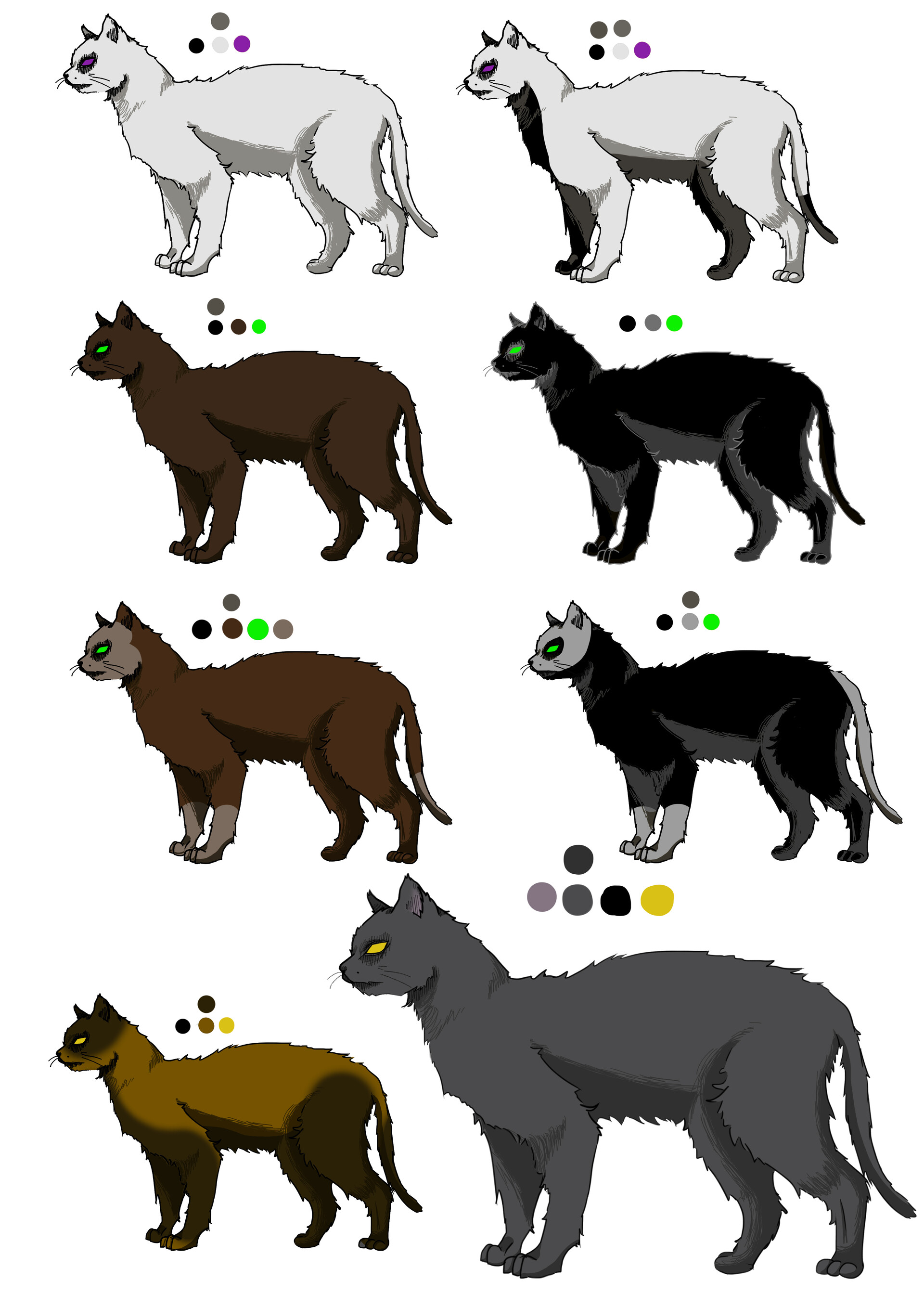 ArtStation - Pruebas de color 🐱🎨