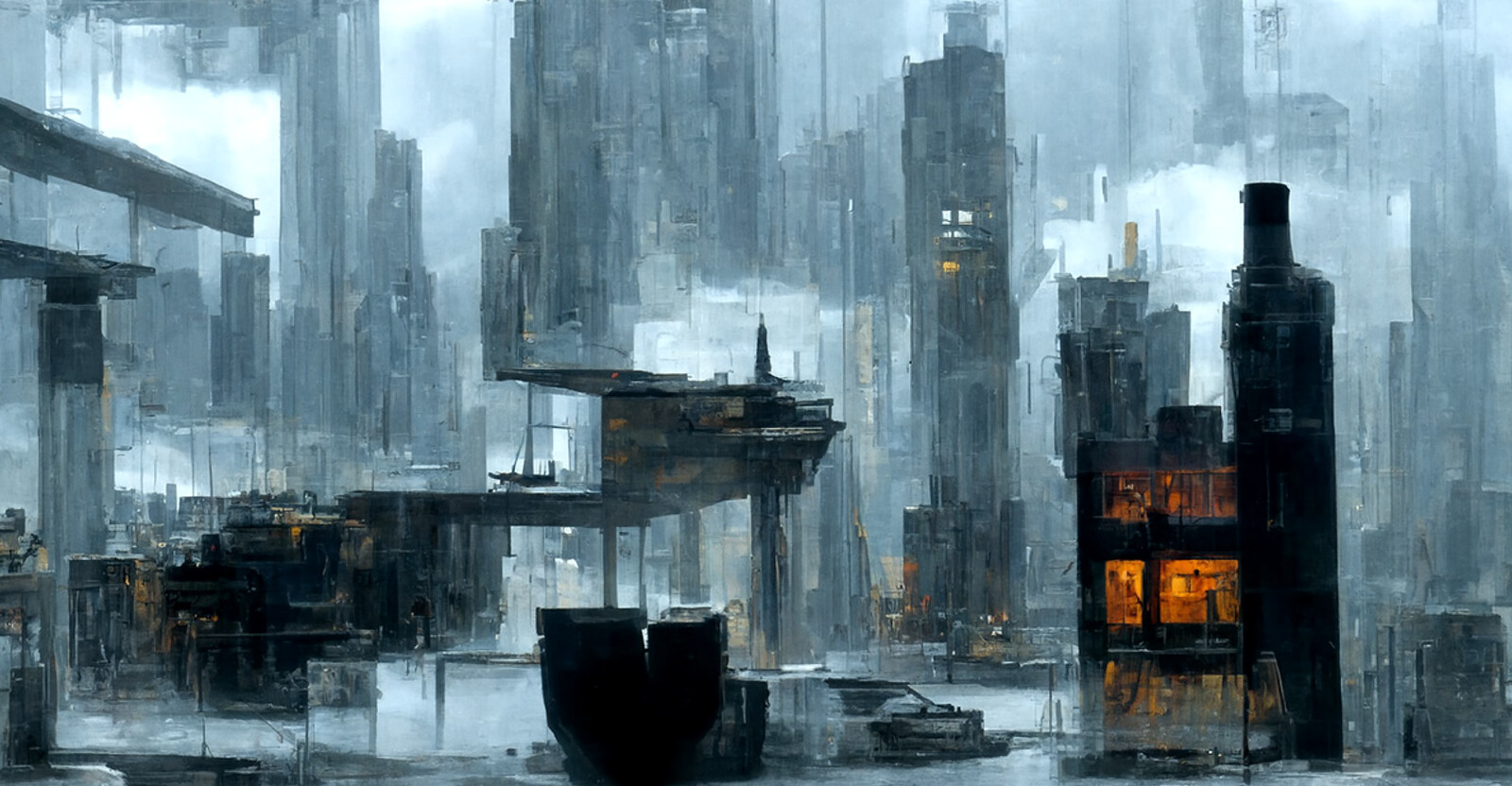 ArtStation - Disco Diffusion Cyberpunk City and a Tutorial for Pros