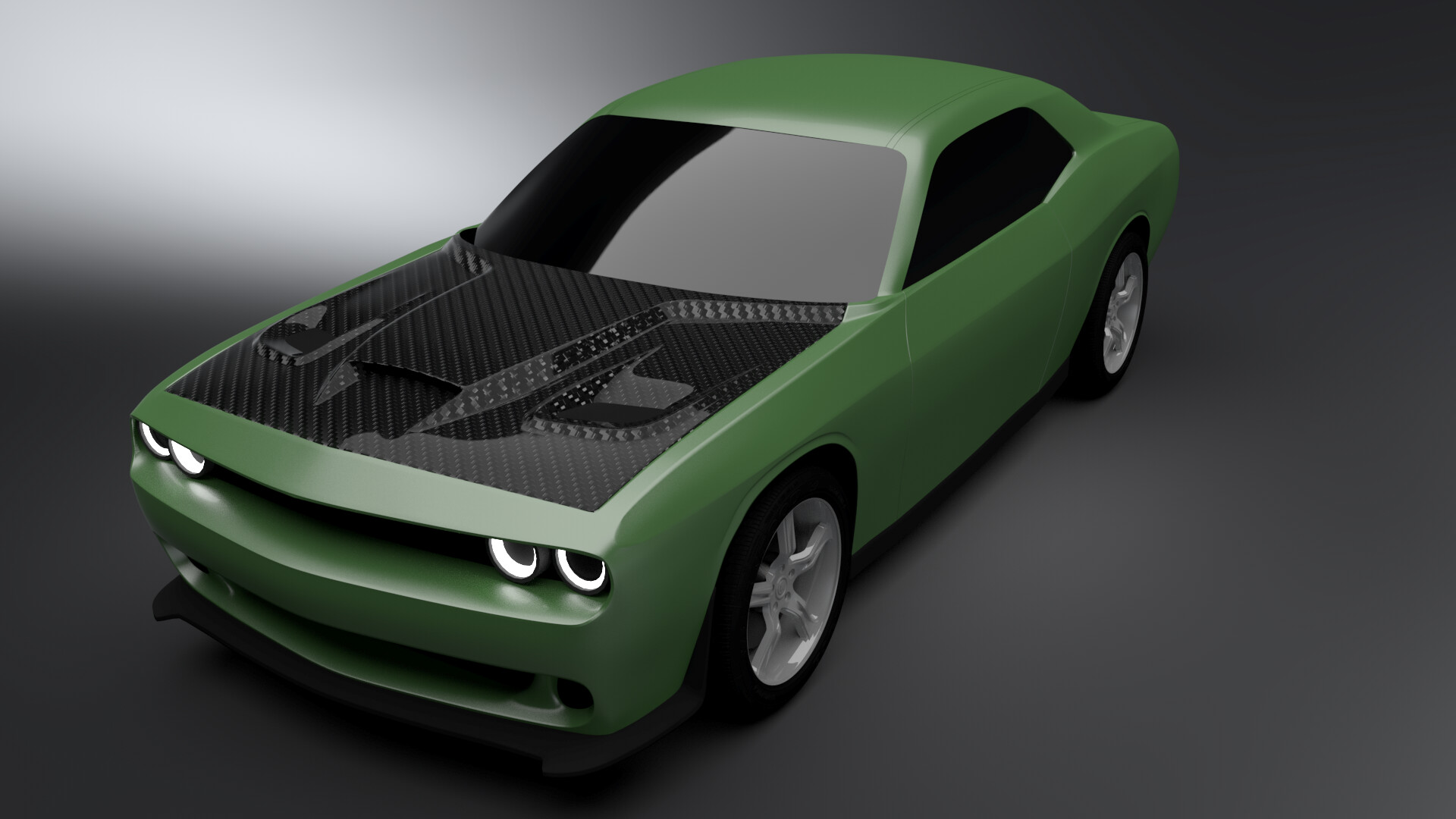 ArtStation - Dodge Challenger SRT Hellcat - Maya model (rendered in VRED)