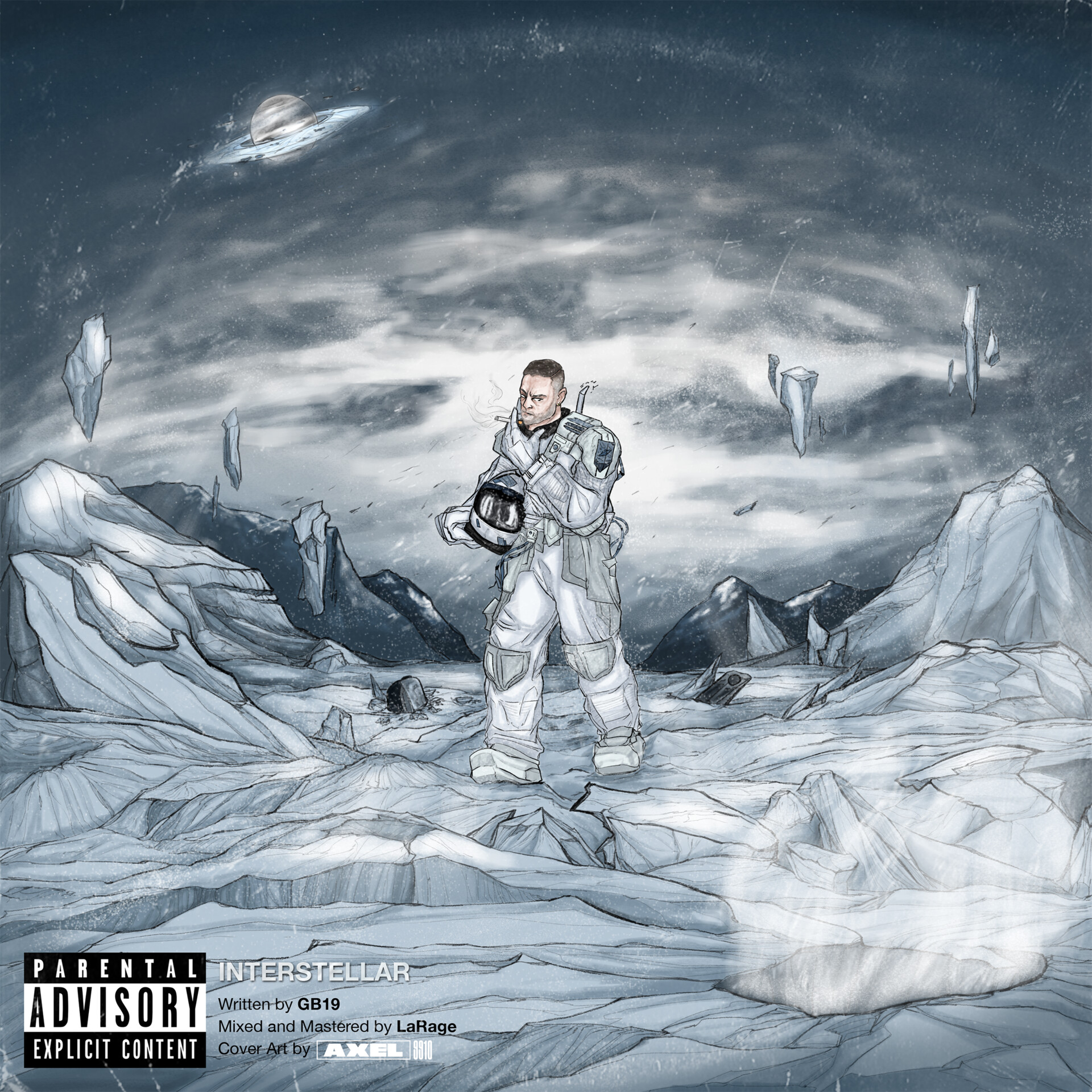 ArtStation - INTERSTELLAR - Album cover for GB19 🌌🌟