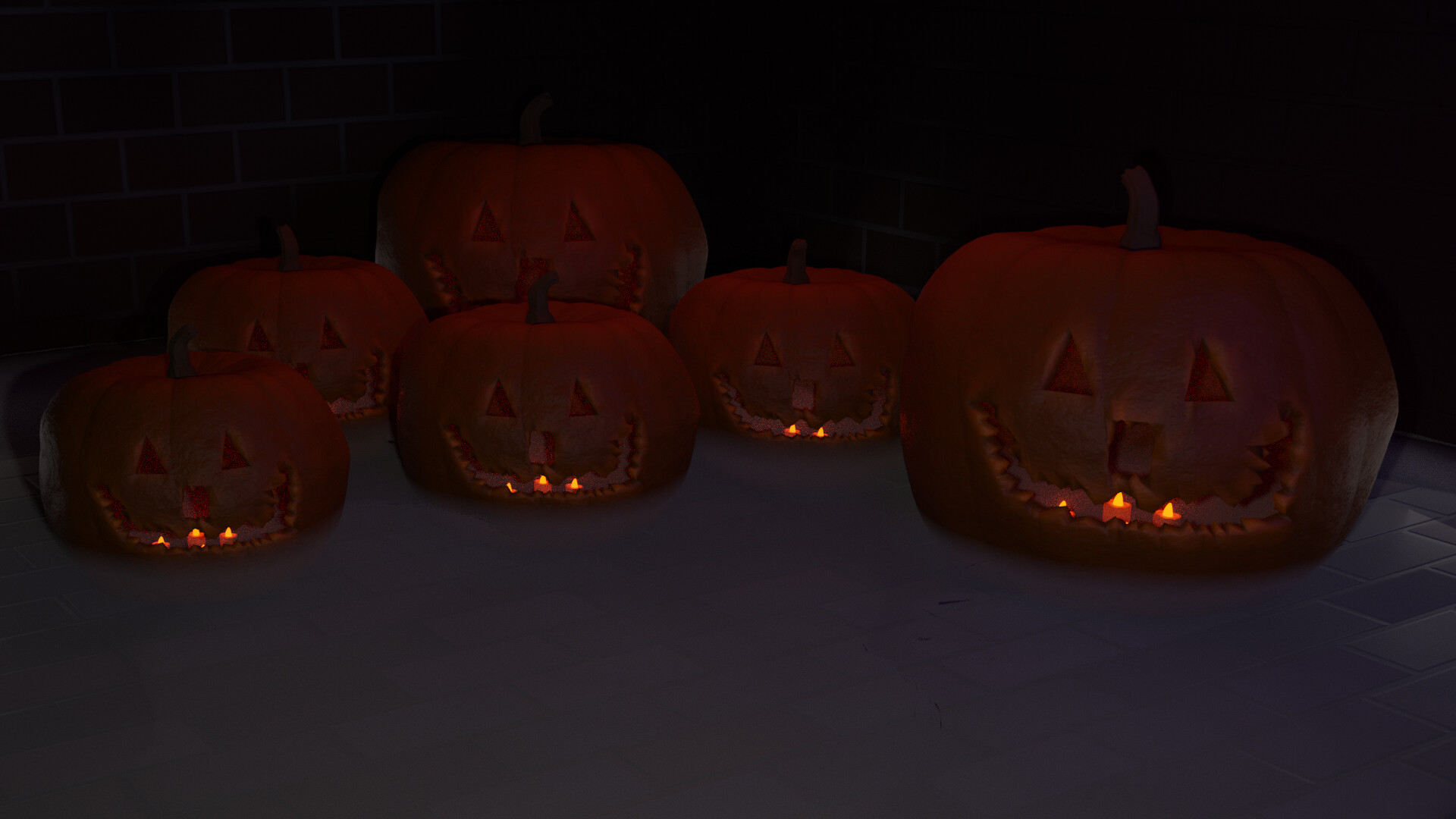 ArtStation - Spooky Pumpkins