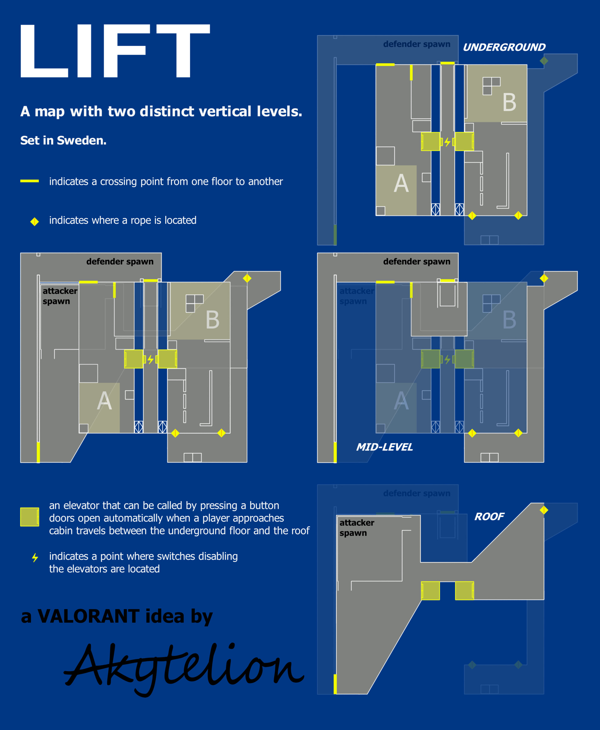 ArtStation - Lift - VALORANT map idea