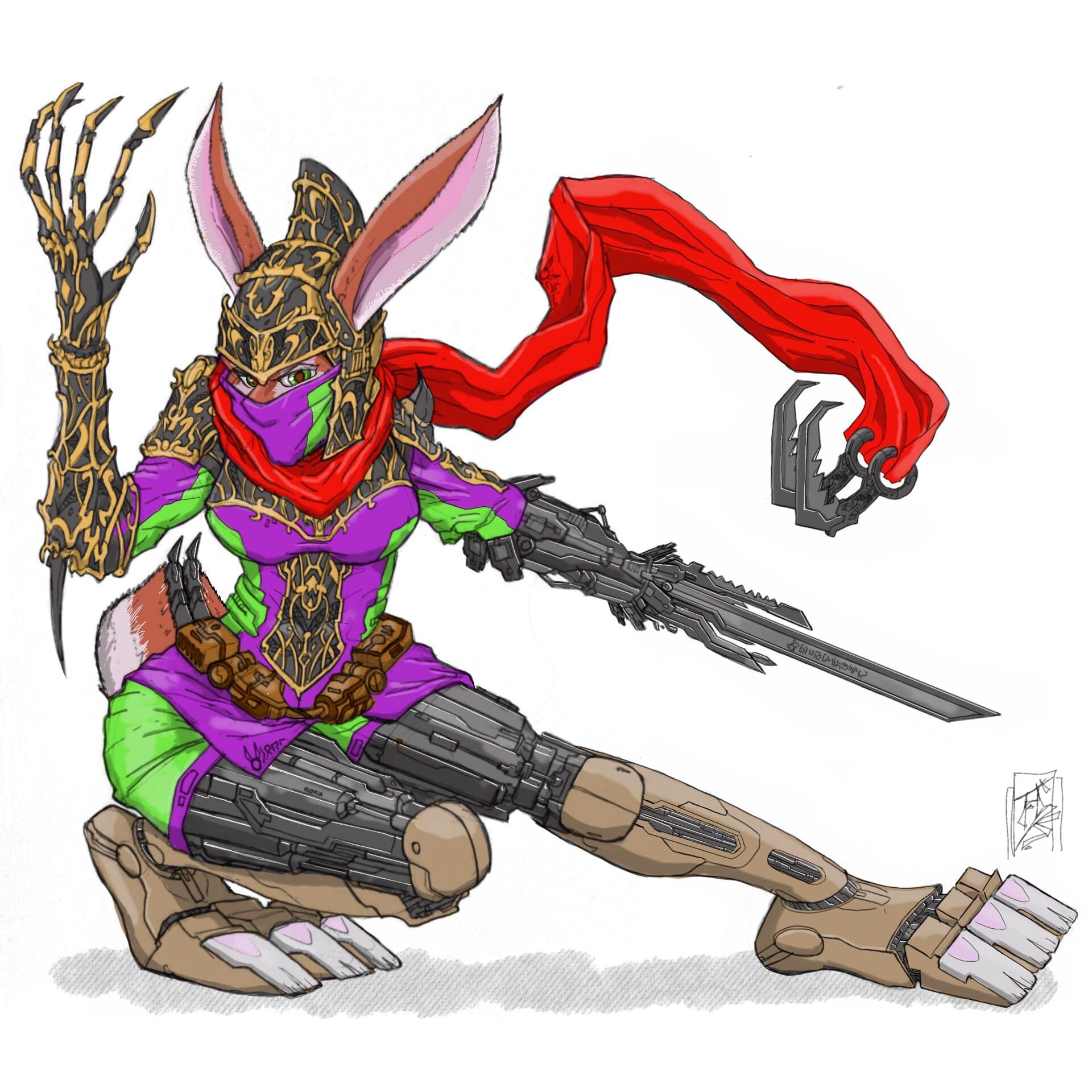 ArtStation - Ninja rabbit