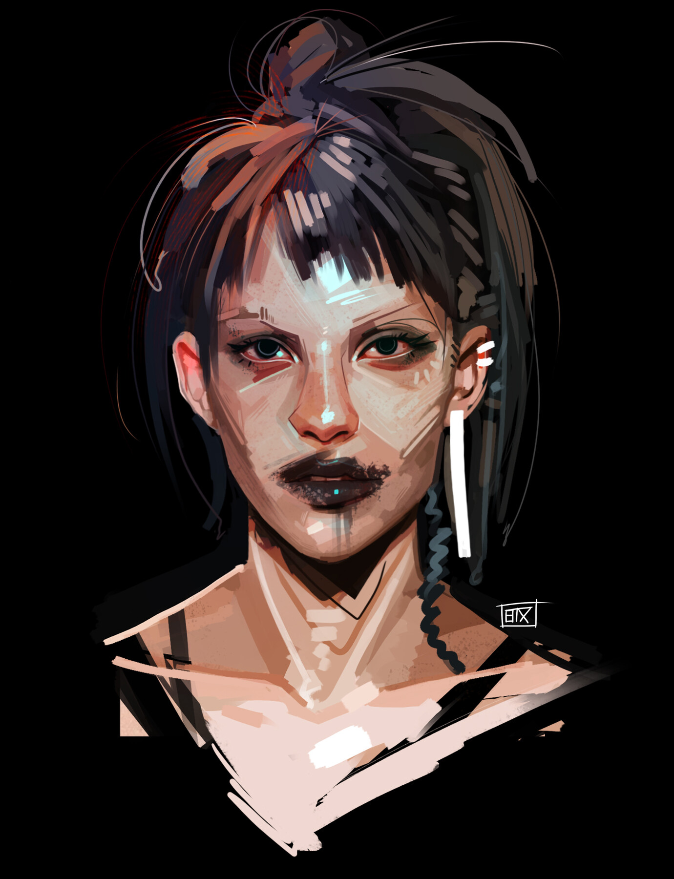ArtStation - Punk girl portrait
