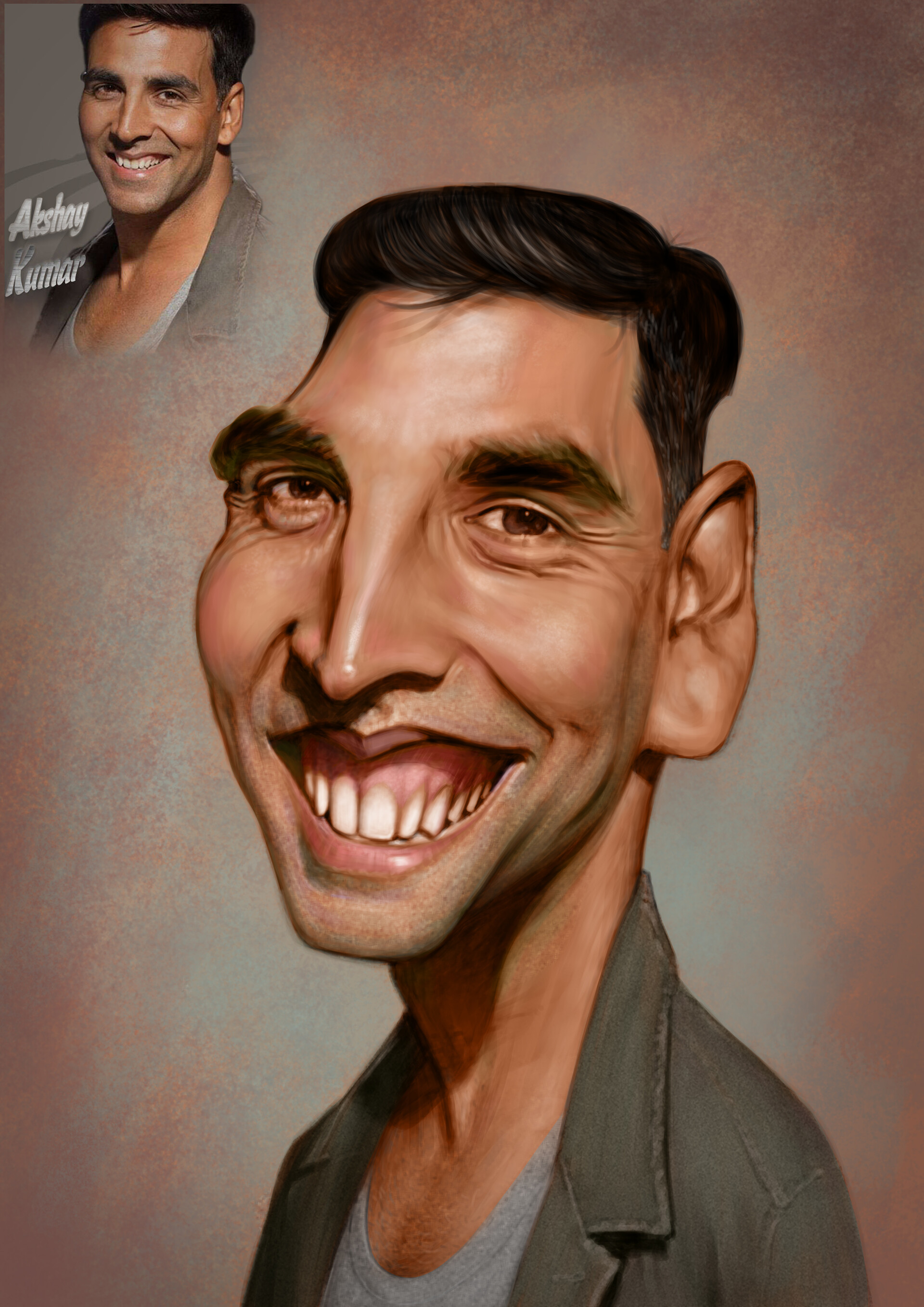 ArtStation - caricature - akshay Kumar