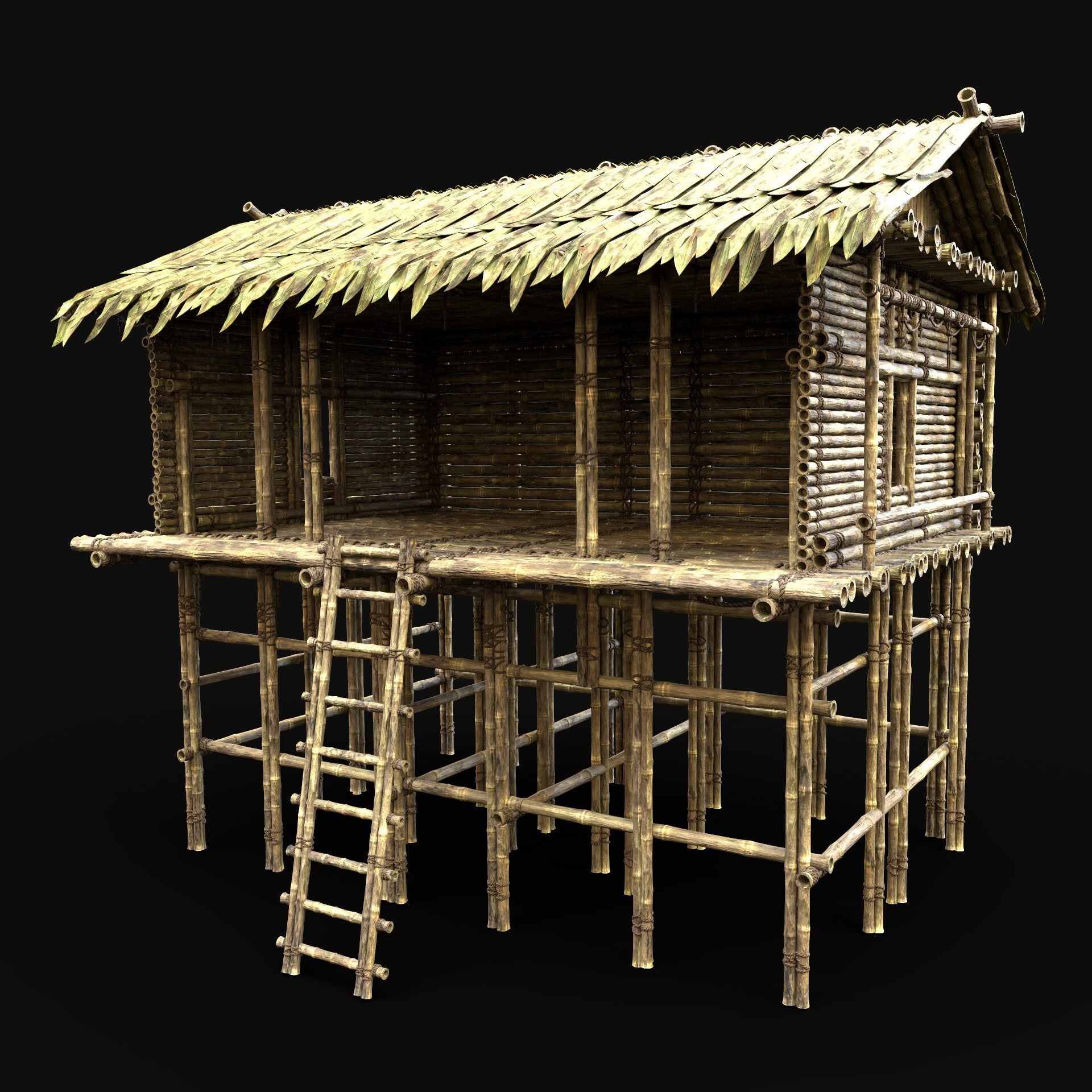 ArtStation - Bamboo High Shelter