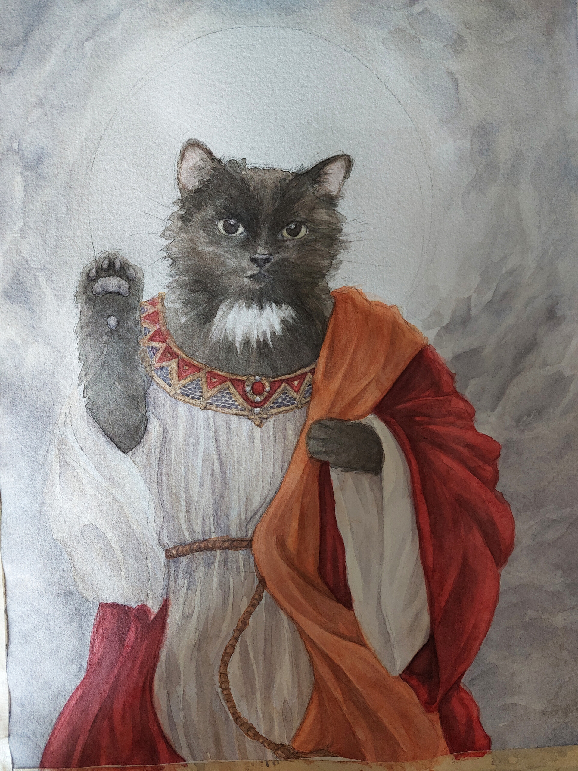 ArtStation - cat messiah - WIP commission