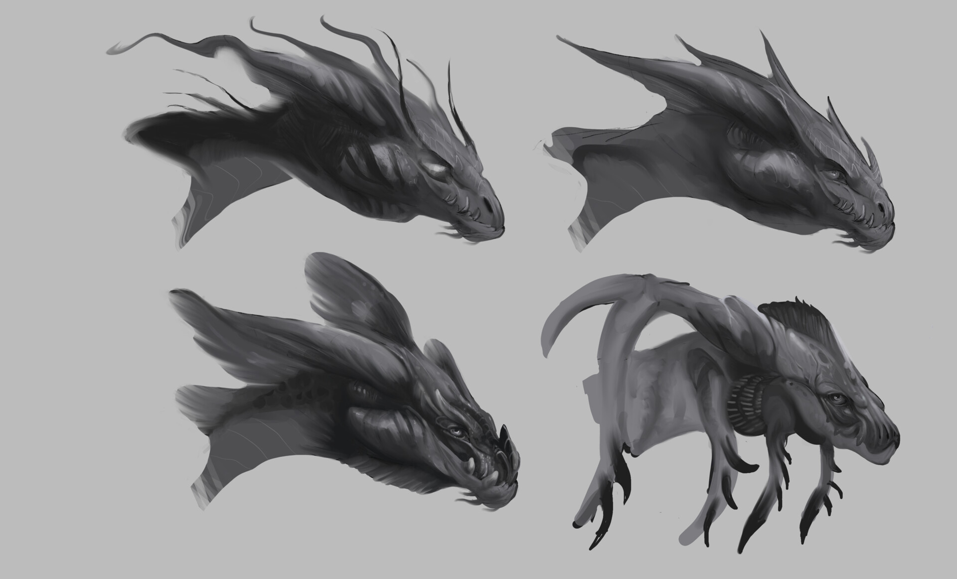 Dragon Head Concept Art