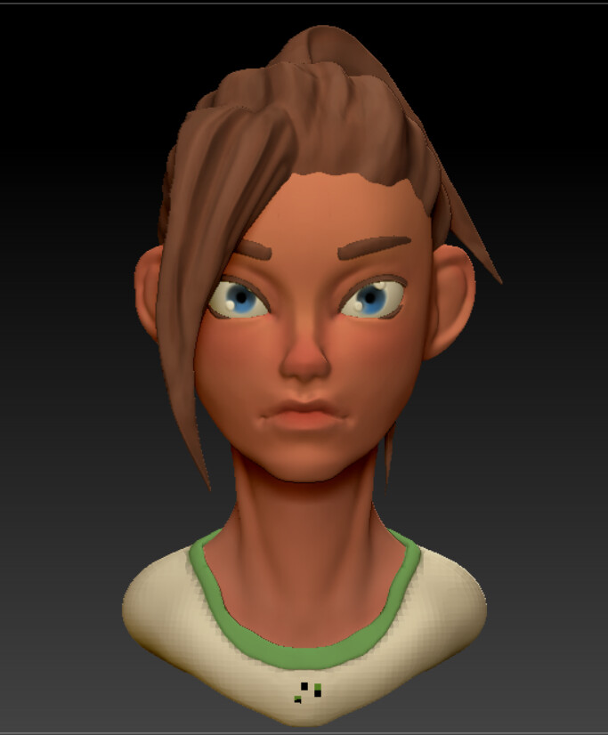 ArtStation - girl head character